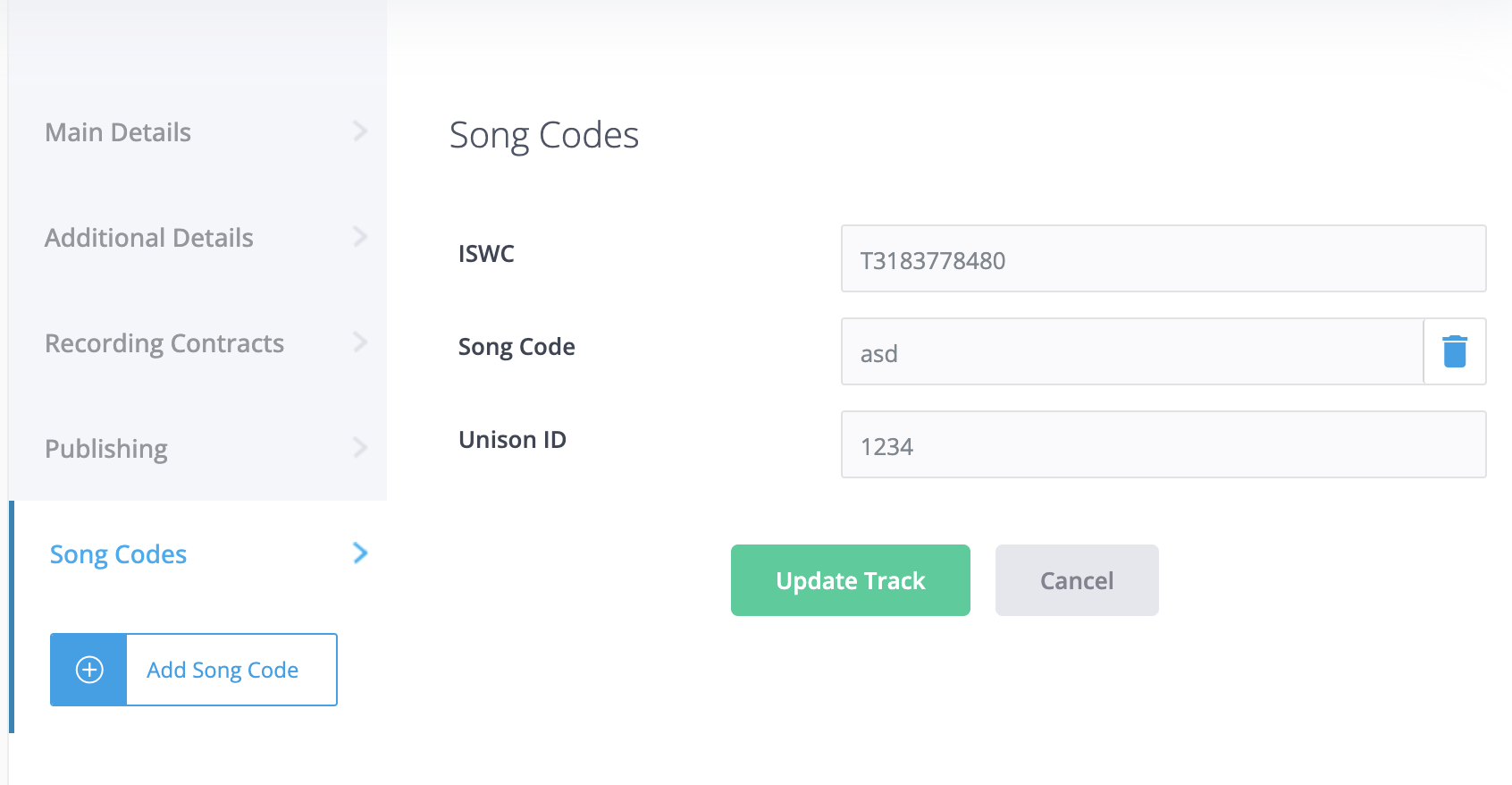 Song Codes – ampsuite